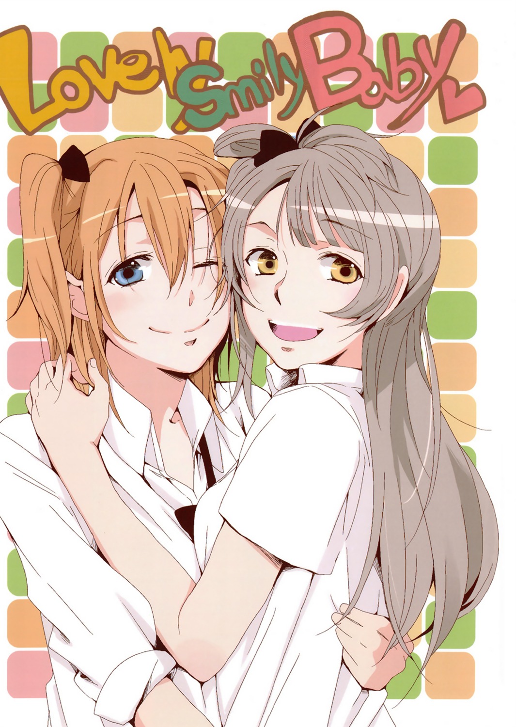 kitamura tooru love live! love live! (series) kousaka honoka minami kotori seifuku yuri ...